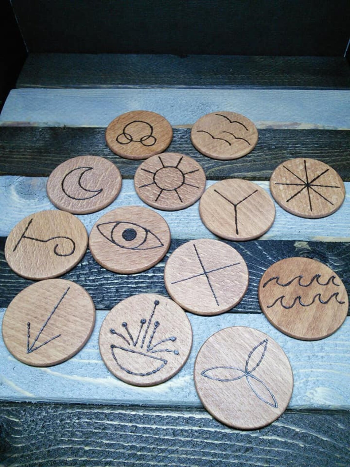 Witch Coin Casting Runes - Etsy