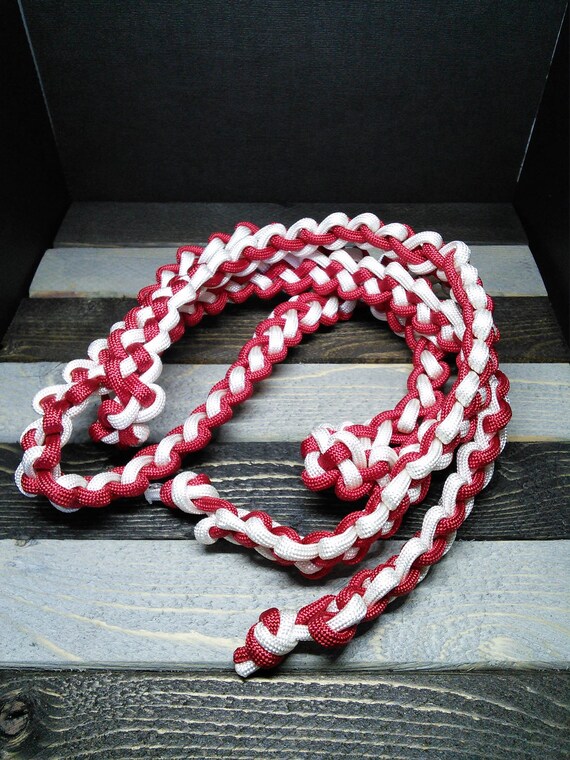 Red and White Paracord Handfasting Nylon Cord | Etsy