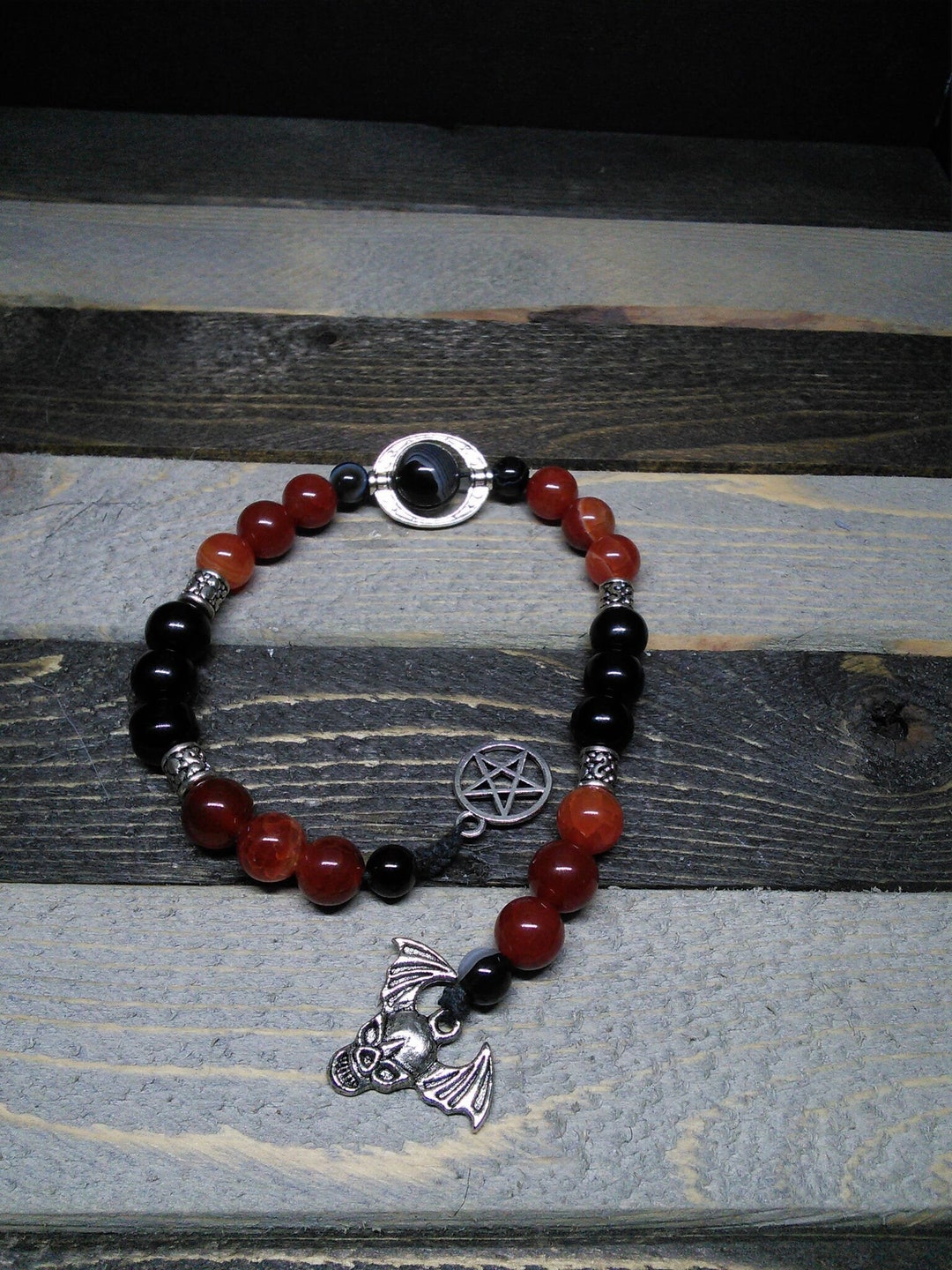 Wicca Lucifer Natural Stone Pagan Prayer Beads Meditation - Etsy