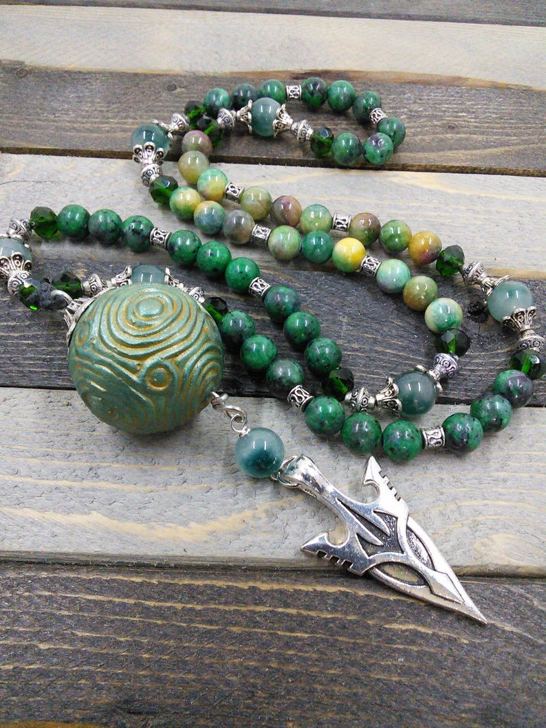 Wicca Witch Re-imagined Faerie Elf Bolt Rosary Pagan Prayer Beads ...
