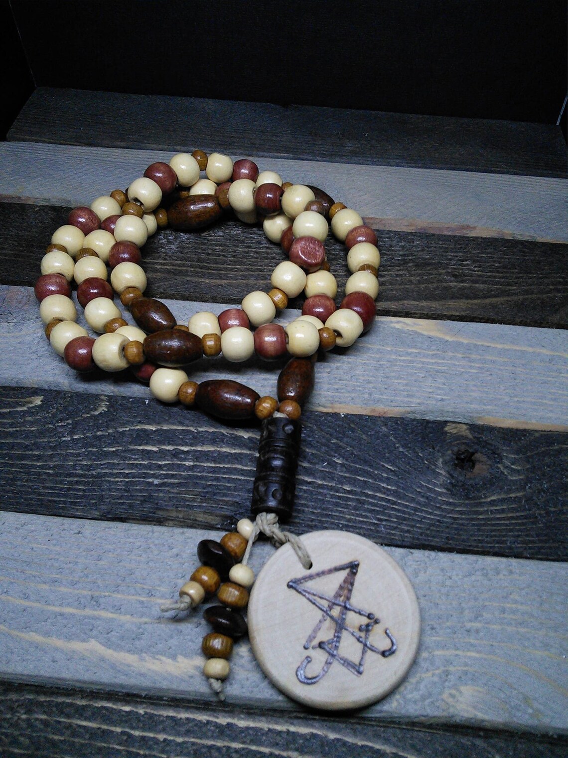 Wicca Re-imagined Rosary Luciferian Satanic Pagan Prayer Beads ...
