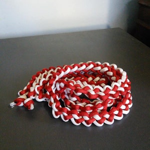Red and White Paracord Handfasting Nylon Cord - Etsy