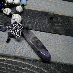 Wicca Re-imagined Morrigan Natural Stone Rosary Pagan Prayer Beads ...
