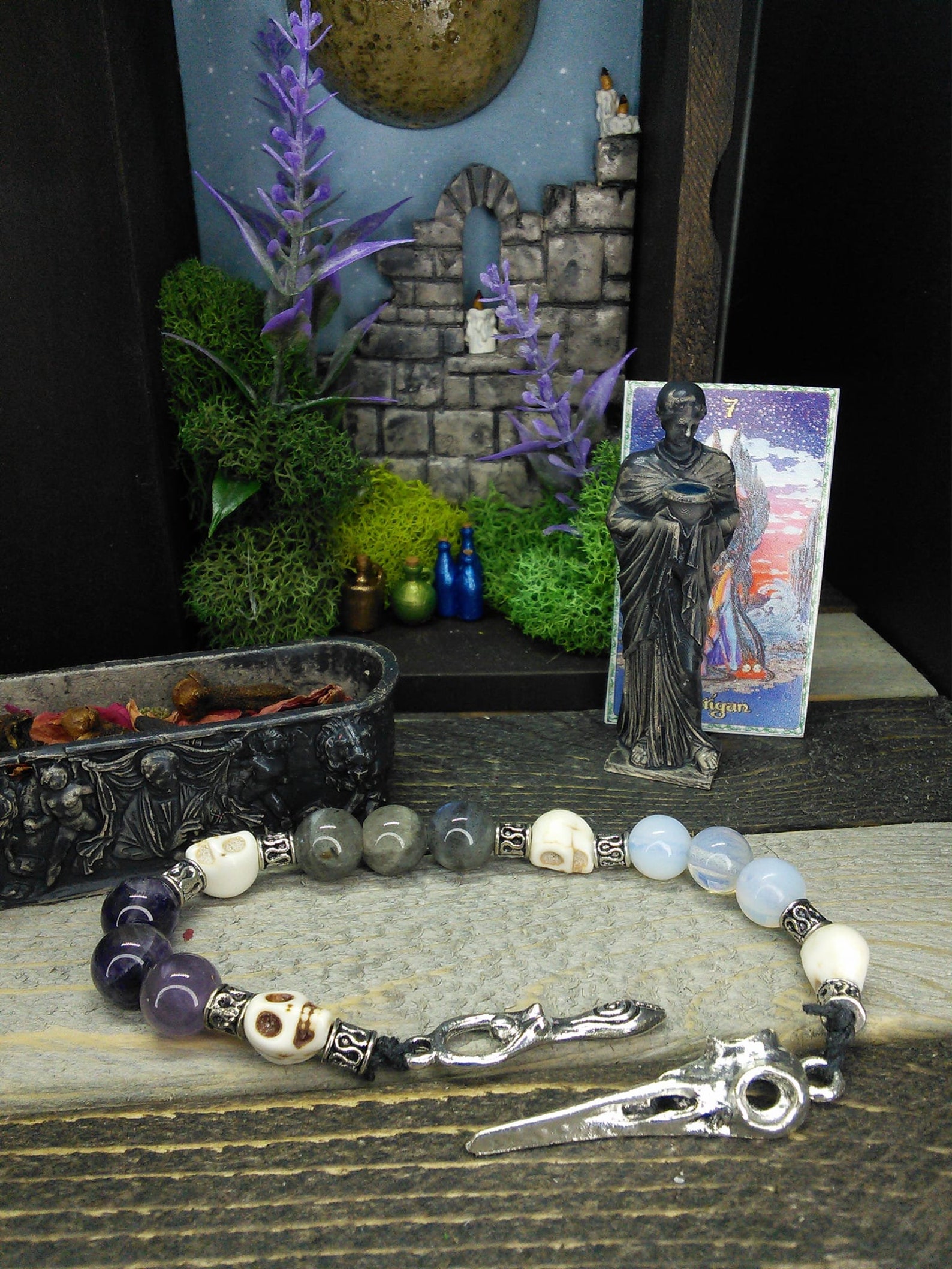 Mini Shrine Travel Shrine Honoring the Morrigan Dark Goddess Pagan ...