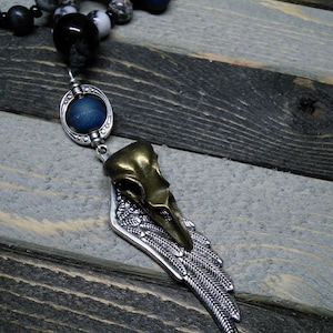 Wicca Re-imagined Morrigan Natural Stone Rosary Pagan Prayer Beads ...