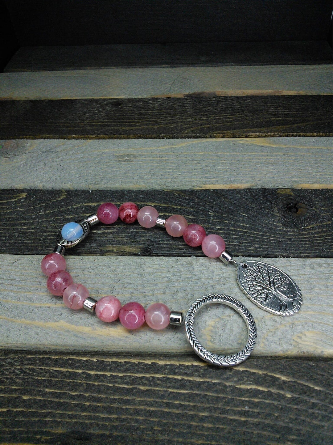 Wicca Natural Stone Pagan Prayer Beads, Meditation Beads, Witches ...