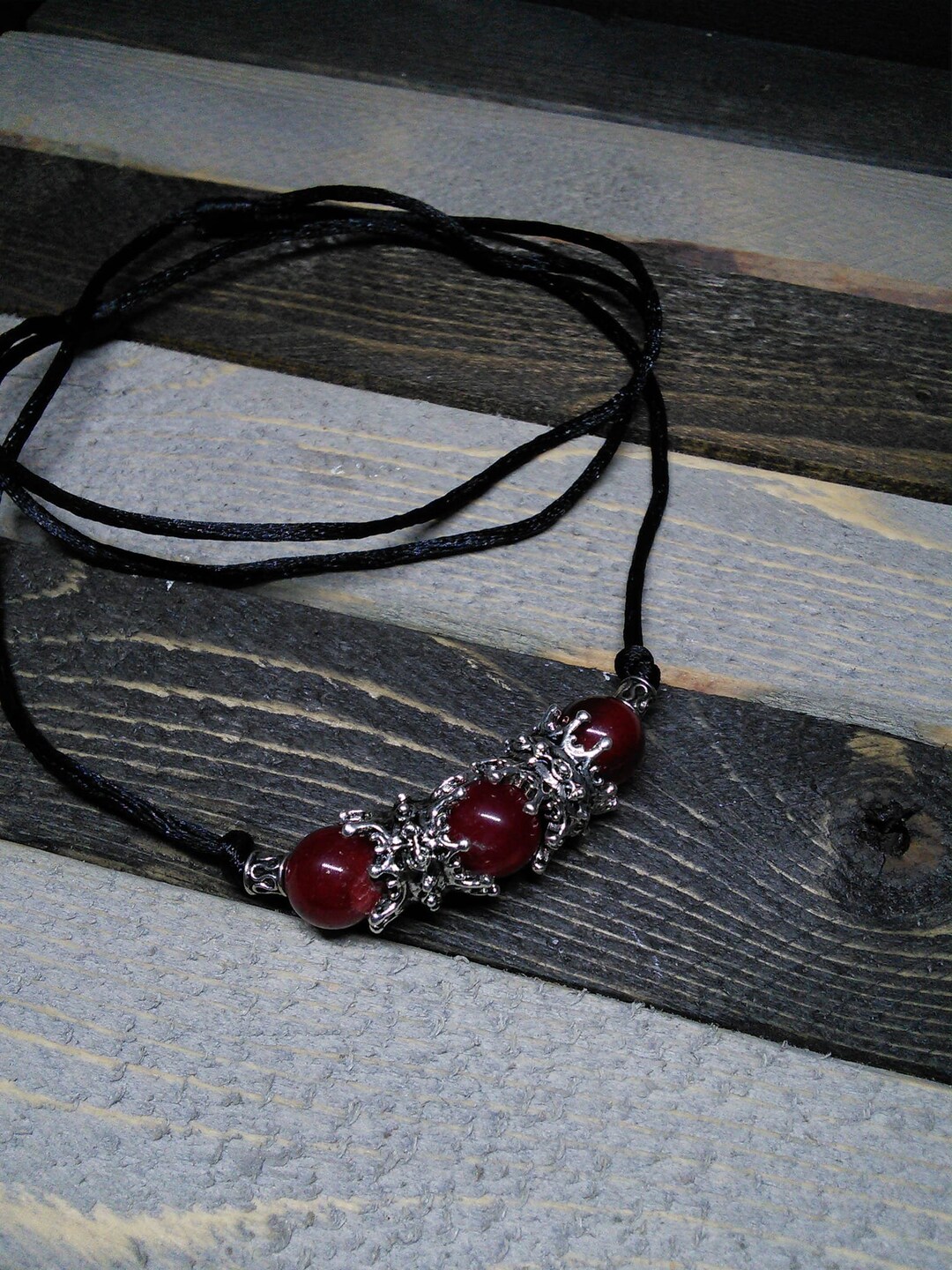 Red Quartz Pagan Witch Stone Necklace - Etsy