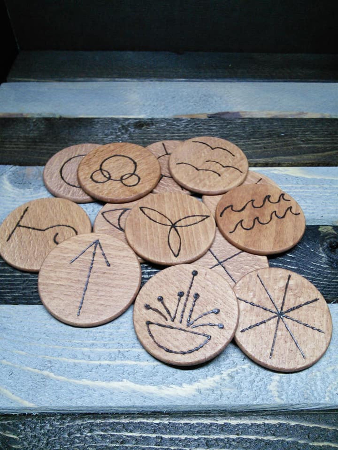 Witch Coin Casting Runes - Etsy