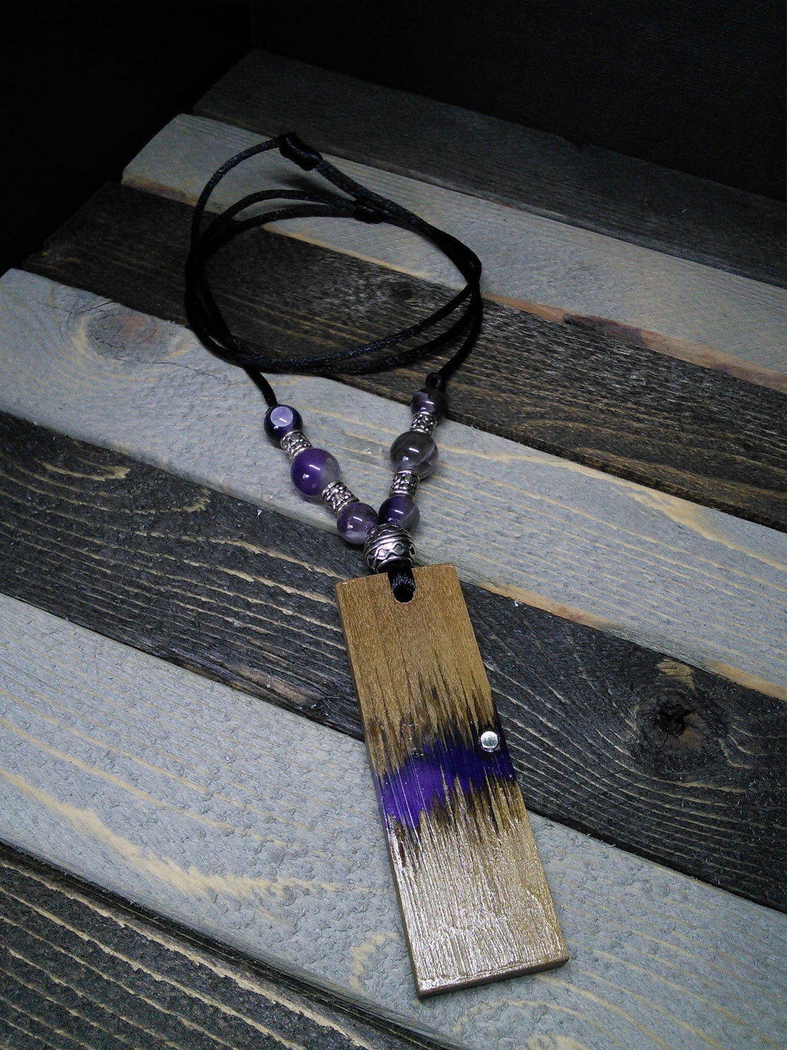 Exotic Wood and Resin Pagan Witch Protection Necklace - Etsy