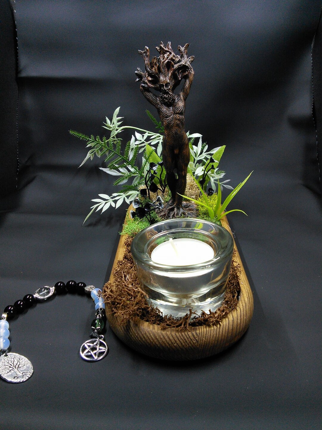 Small Oak King Shrine Honoring the Horned God Pagan Wicca - Etsy