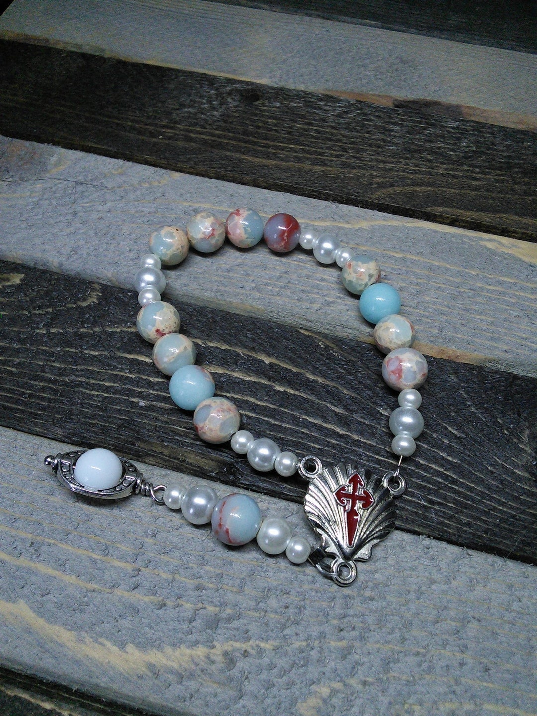 Circular Wicca Japer Prayer Beads, Meditation Beads, Witches Ladder ...