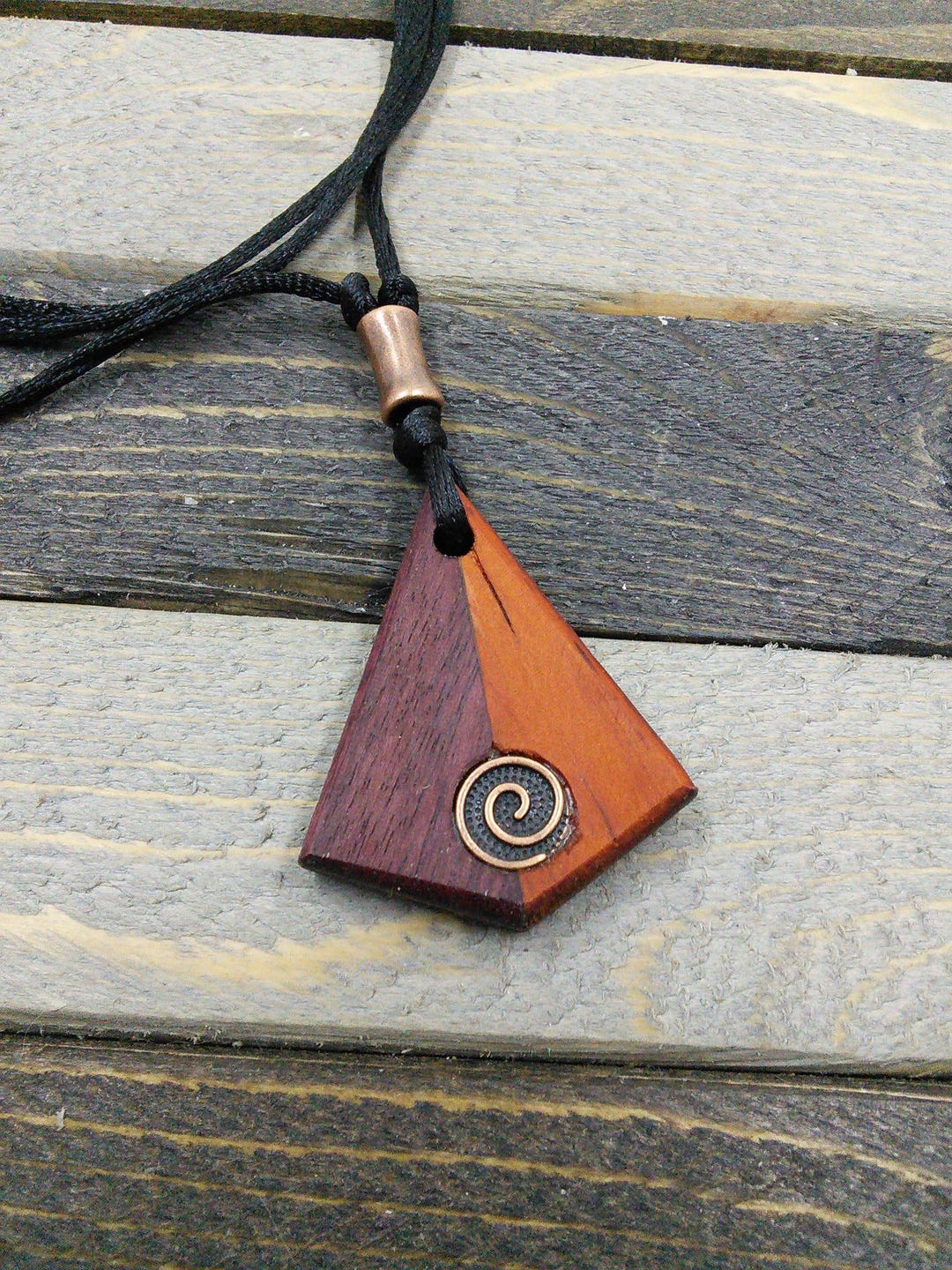 Exotic Wood Pagan Witch Protection Necklace - Etsy