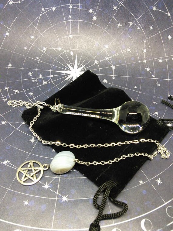 Medium Crystal Ball Teardrop Spirit Guide Pendulum - Etsy