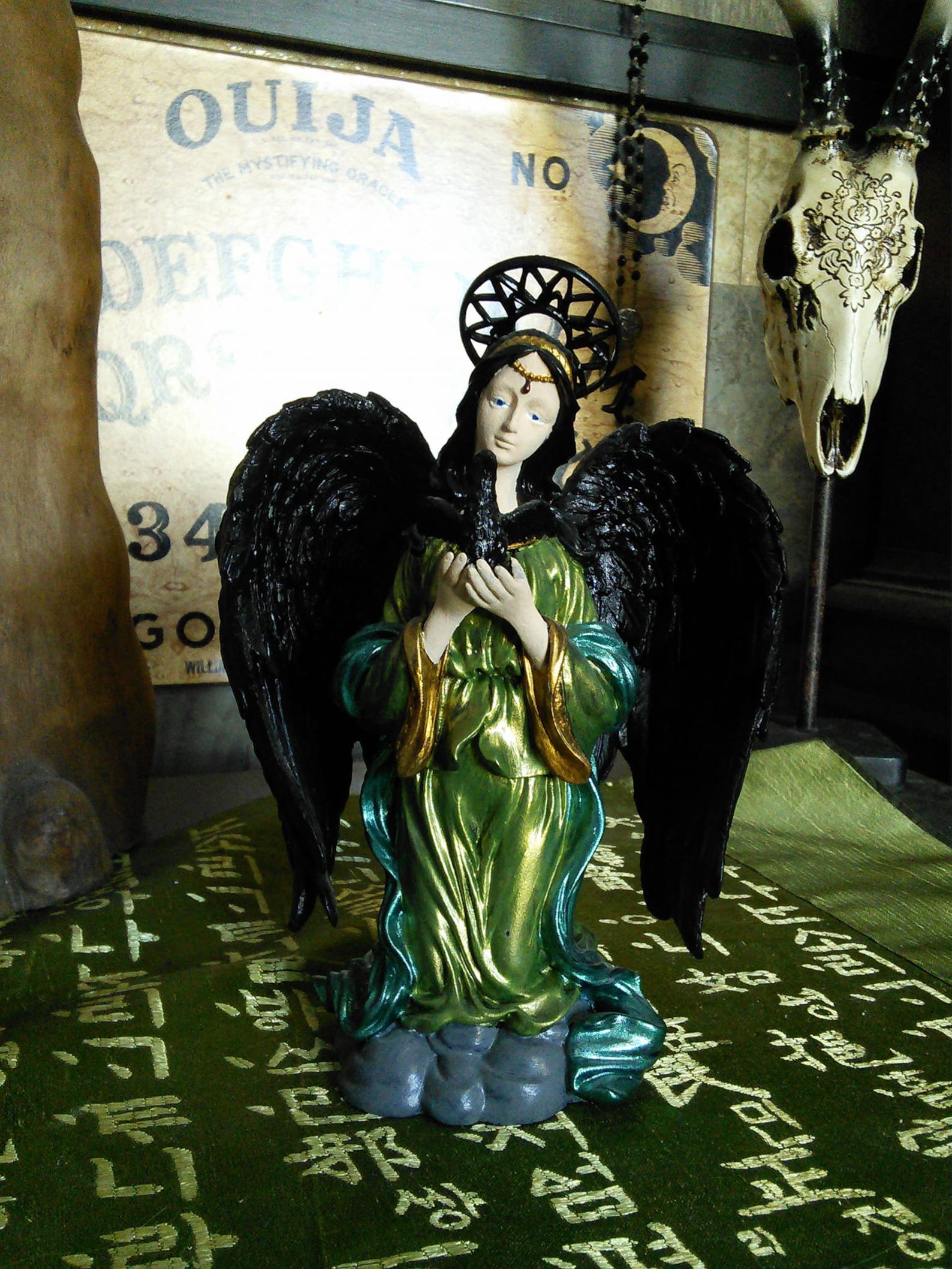 Hecate Hand Painted Resin Angel Goddess Pagan Idol | Etsy