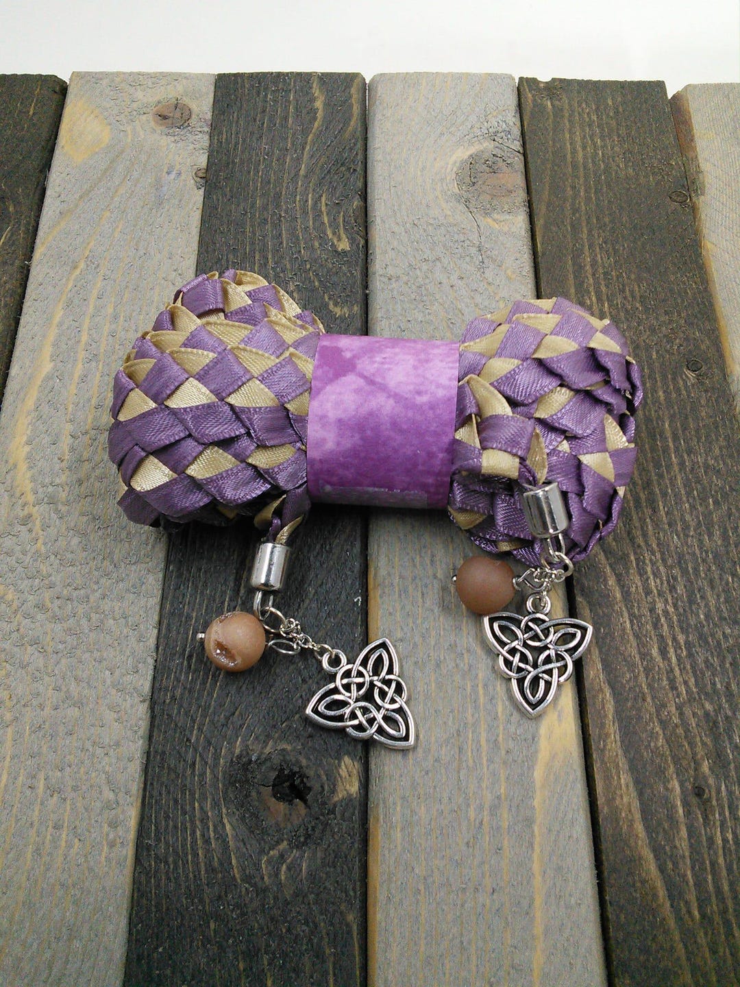 Wicca Pagan Wedding Handfasting Satin Ribbon Smoky Lilac and Toffee - Etsy