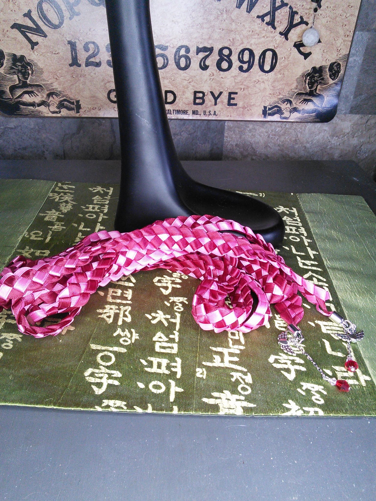 Wicca Handfasting Ribbon Hot Love Pink and Dark Heart Red Satin Ribbon ...