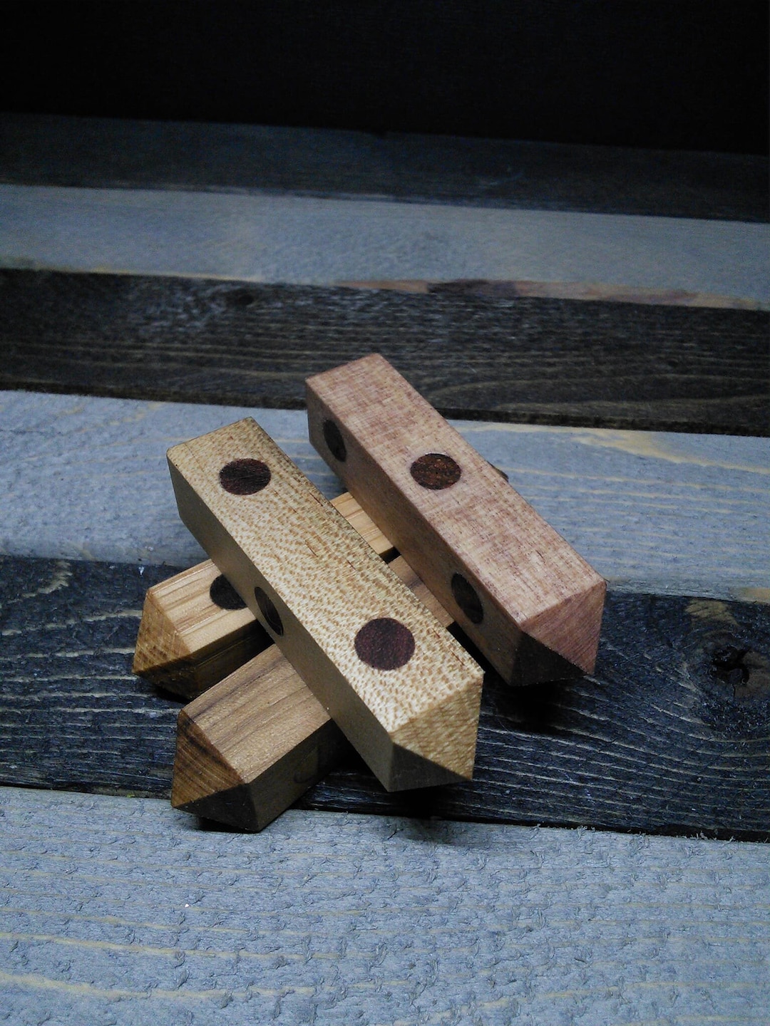 Geomancy Long Dice Mixed Wood - Etsy