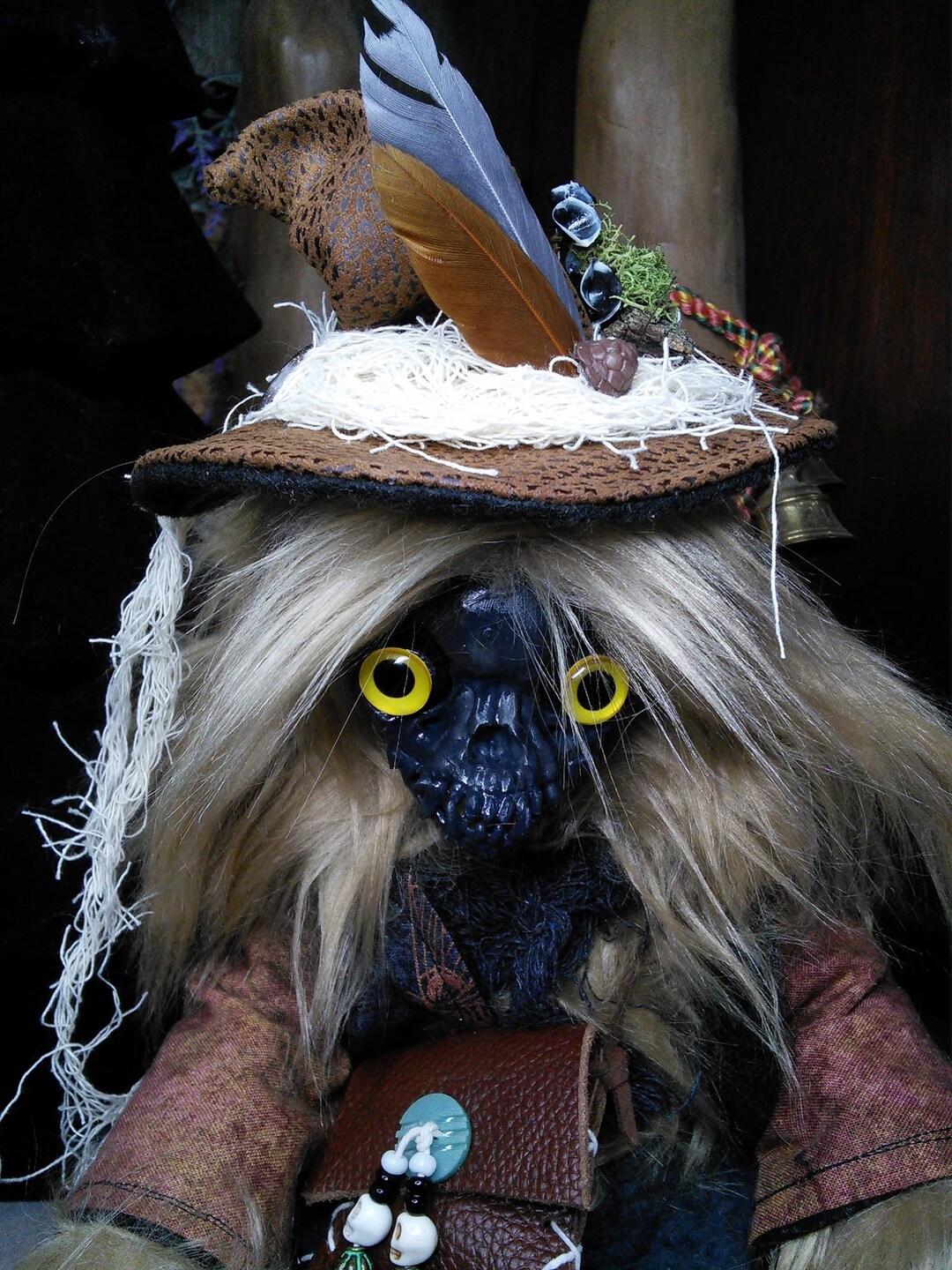 The Merchant Wizard of the Dark Forest Handmade Pagan God Doll - Etsy