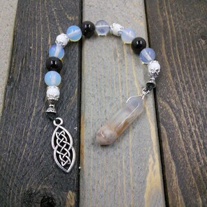 Natural Stone Prayer Beads, Meditation Beads, Witches Ladder Nine Bead ...