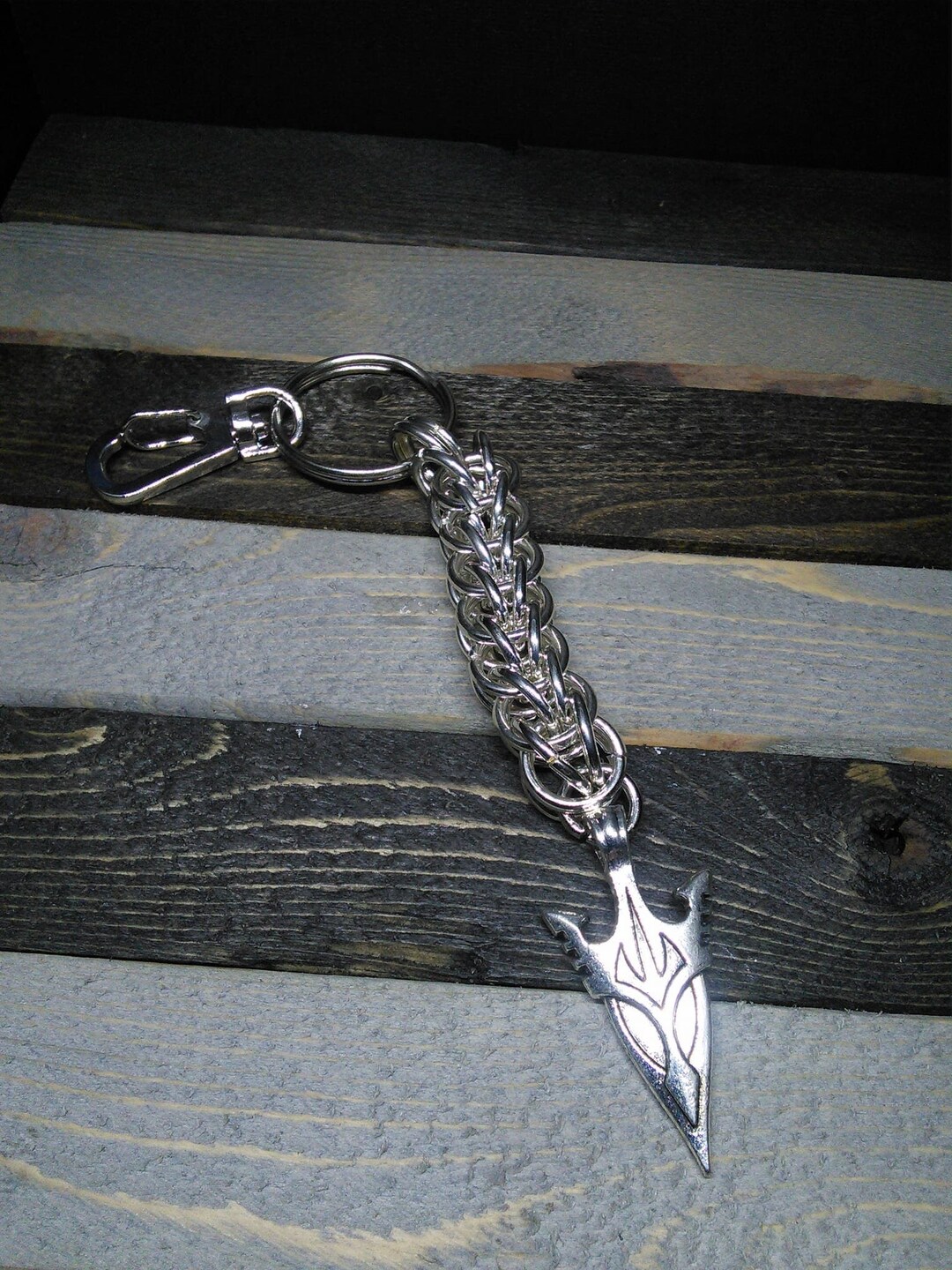 Pagan Chainmail Keychain Bag Charm - Etsy