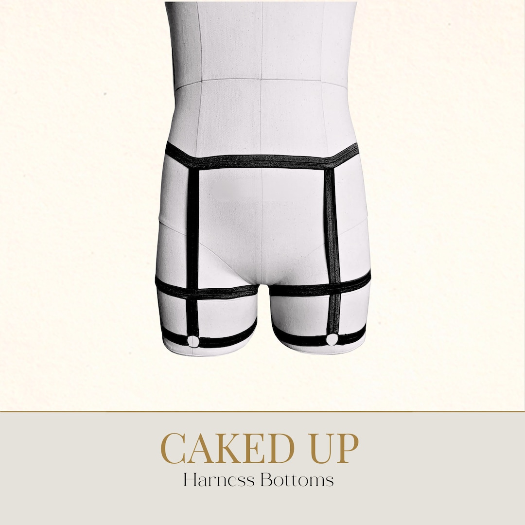 CAKED UP Bottom Harness - Elastic Harness | |adjustable | Strappy ...
