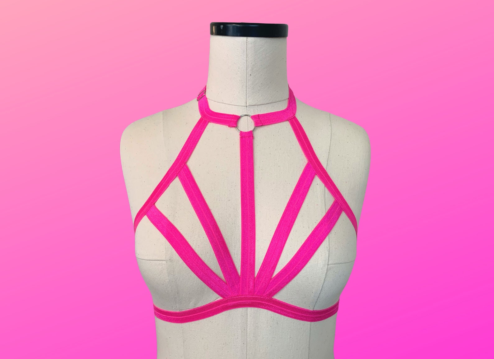 VAMP Harness Top Elastic Harness Strappy Harness Top Custom Fit Pole ...