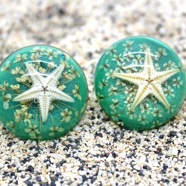 Teal Glass Knobs - Etsy