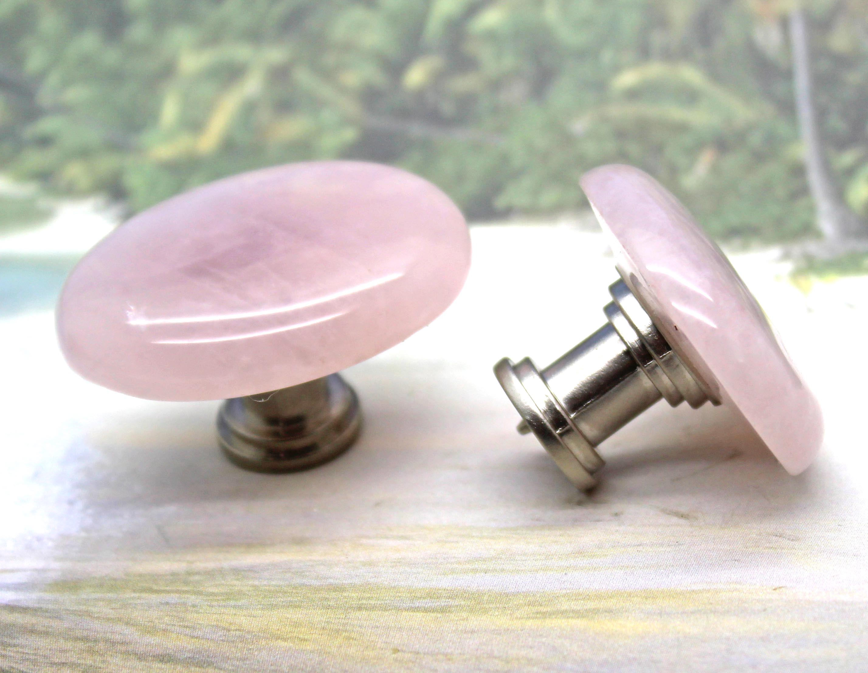 Knobs / ROSE QUARTZ / Gemstone Cabinet Knobs Cabinet Knobs - Etsy UK