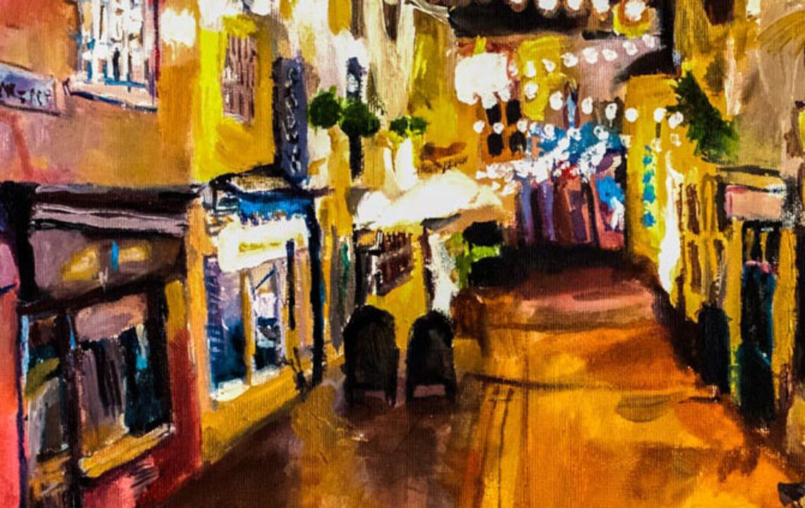 Night Cityscape Fine Art Print Evening England Brighton Landscape 12 X ...