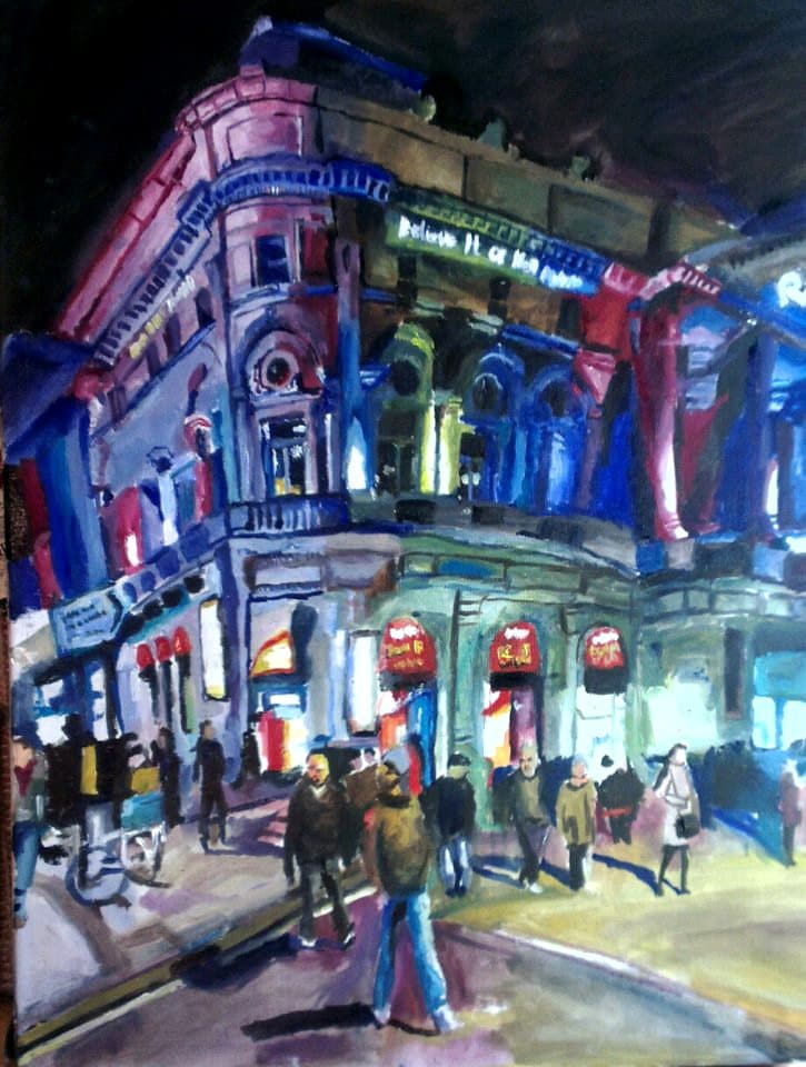 Abstract Cityscape Art LIMITED EDITION Fine Art Print Poster Night ...