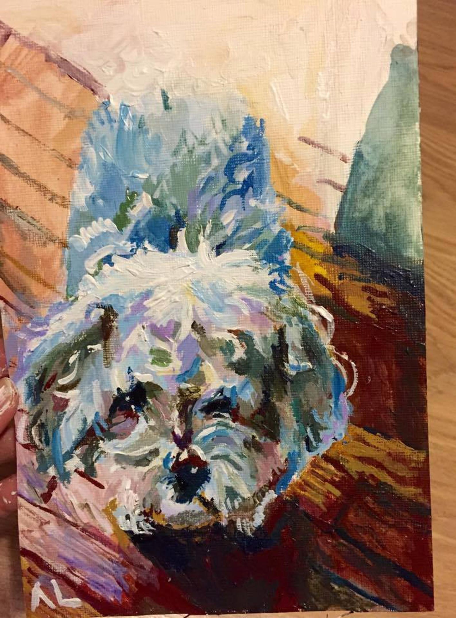 CUSTOM PET Painting Animal Art portrait pet abstract | Etsy