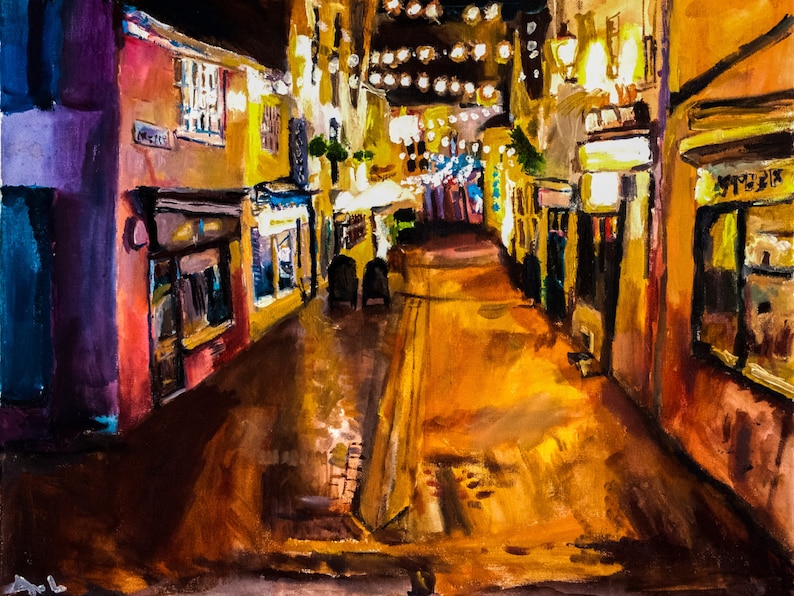 Night Cityscape Fine Art Print Evening England Brighton Landscape 12 X ...