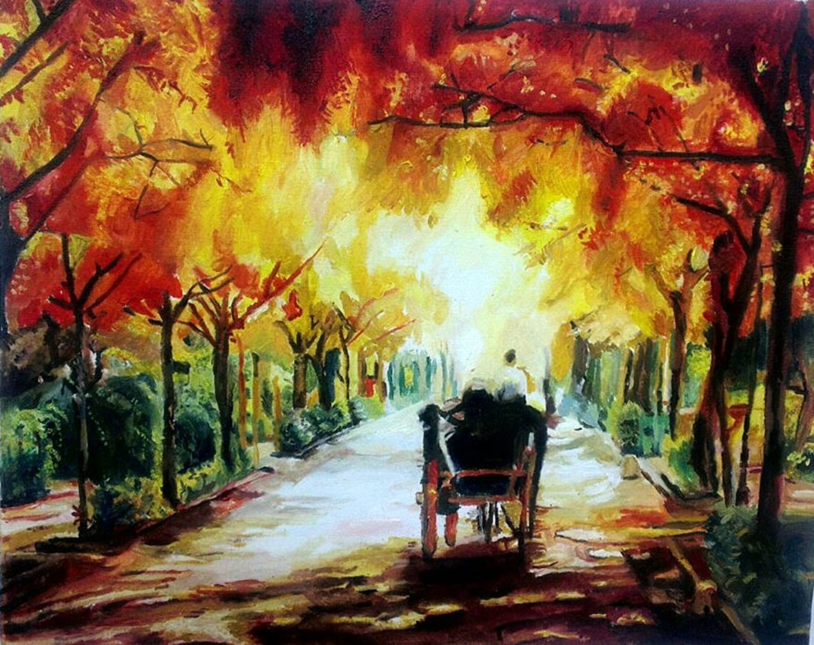 Abstract Fine Art Post Impressionism Landscape Romance 12 X 16 - Etsy