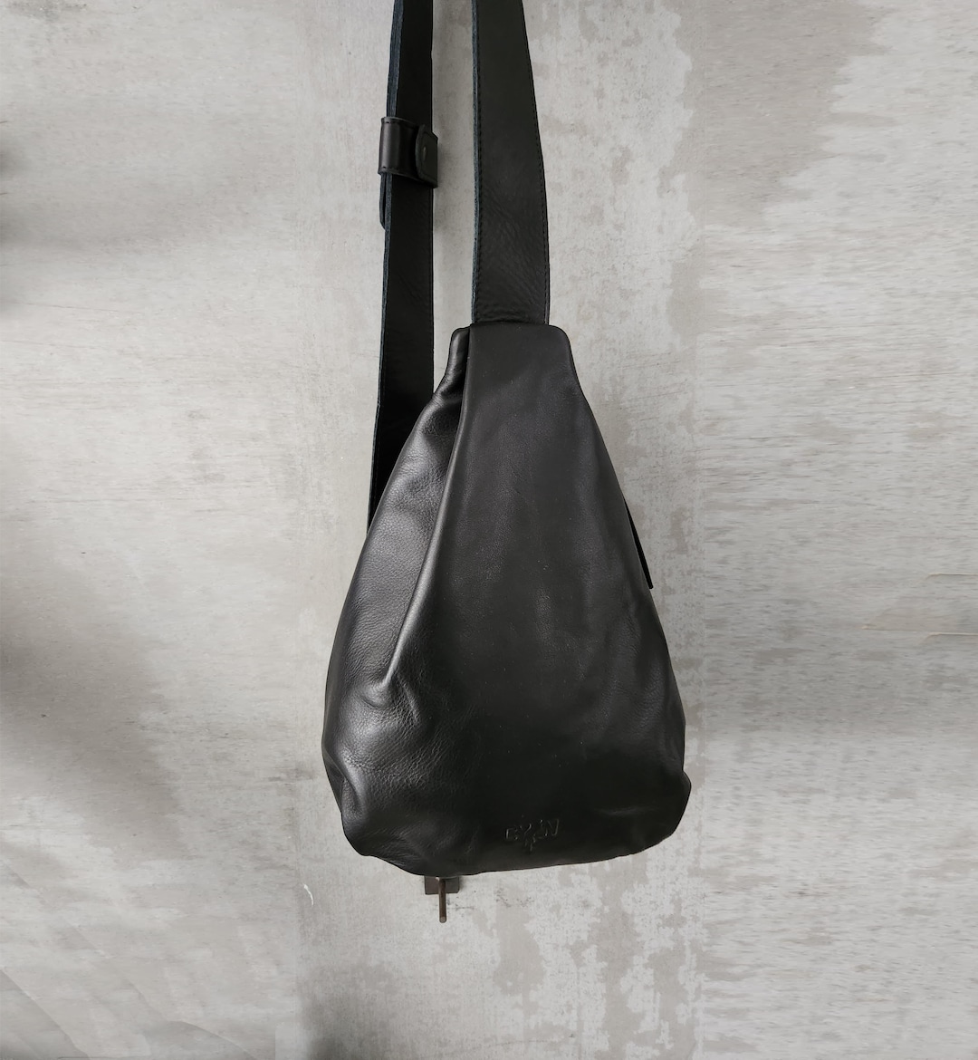 Soft Italian Leather Sling Backpack, Sling Bag for Women, Sling Leather ...
