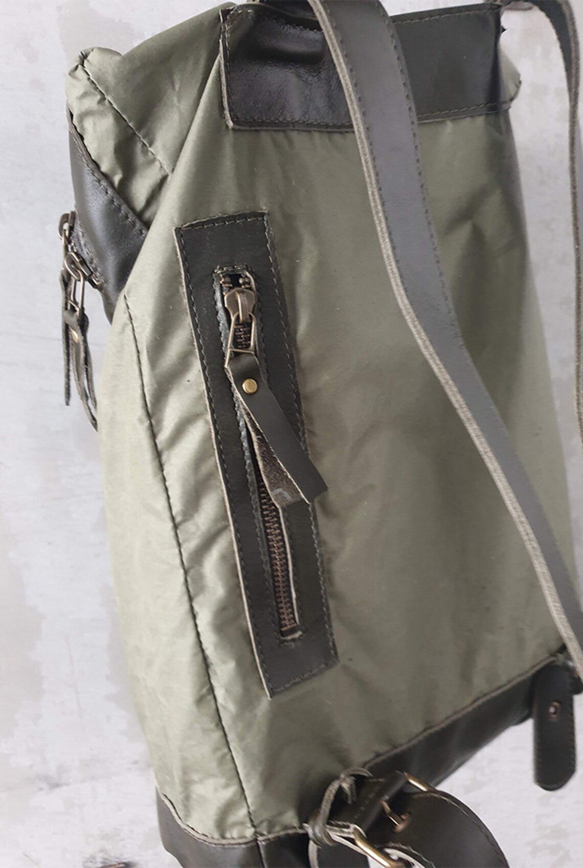 Nylon Leather Backpack Women Backpack Laptop Backpack Women - Etsy