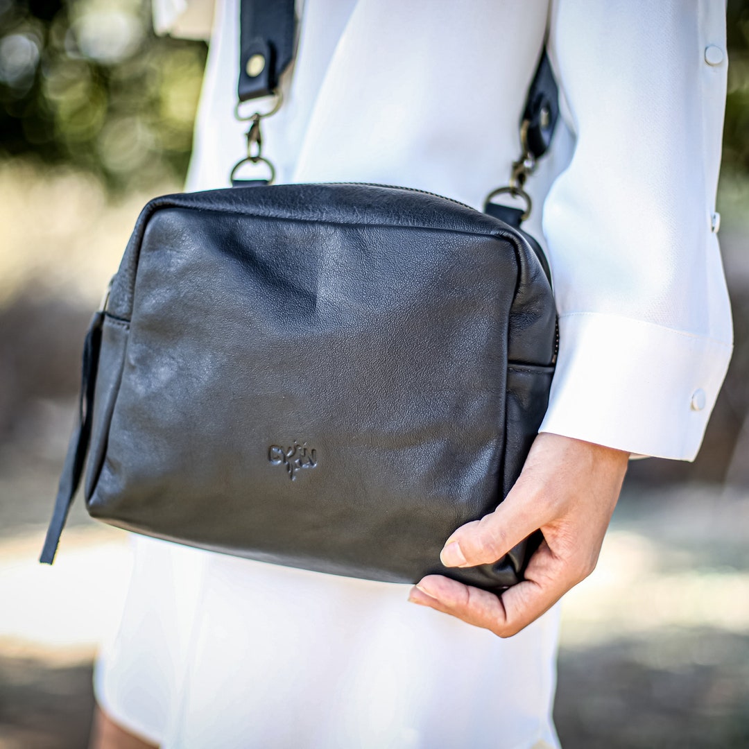 Over the Shoulder Leather Bag, Leather Crossbody Bag, Leather Handbag ...