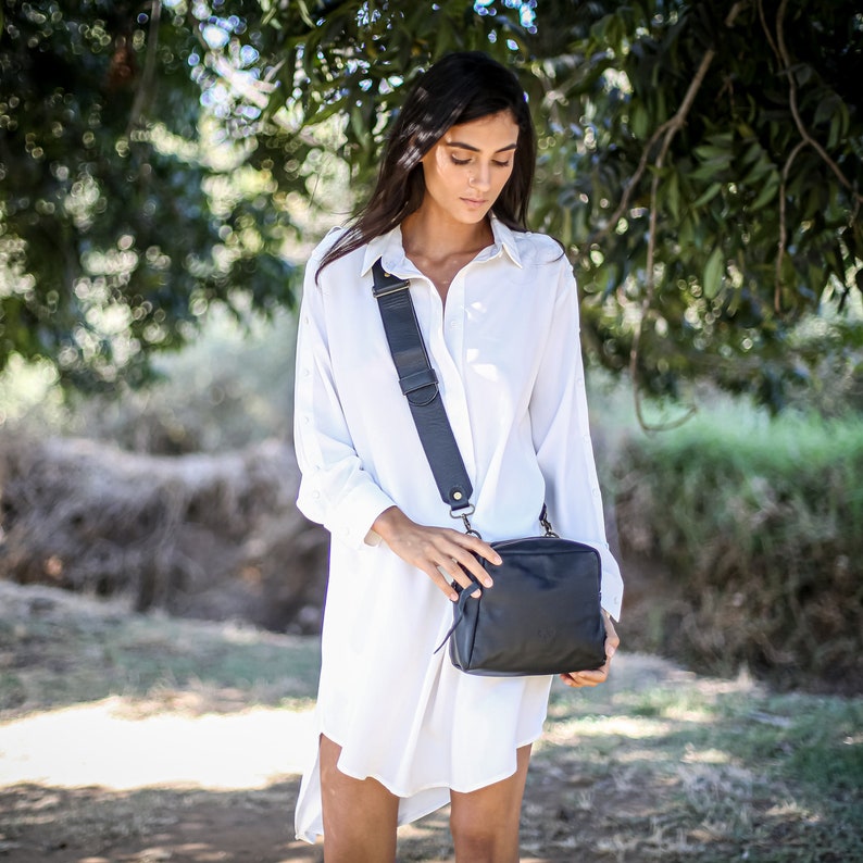 Over the Shoulder Leather Bag Leather Crossbody Bag Leather - Etsy