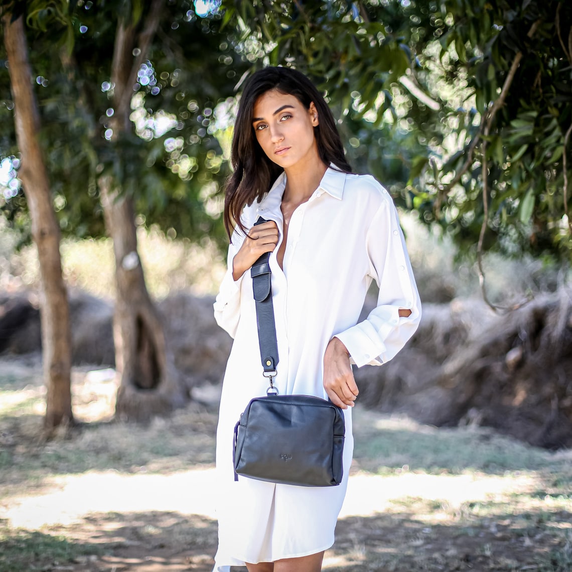 Over the Shoulder Leather Bag Leather Crossbody Bag Leather - Etsy