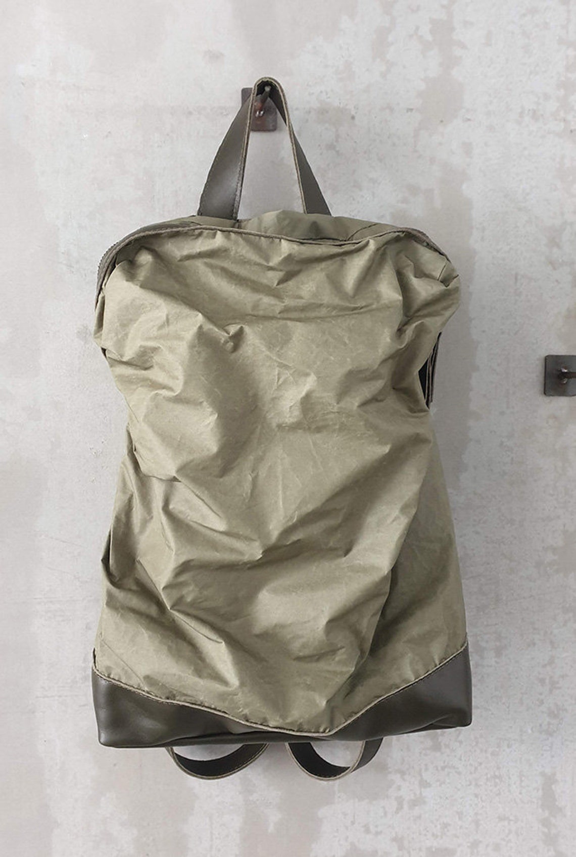 Nylon Leather Backpack Women Backpack Laptop Backpack Women - Etsy