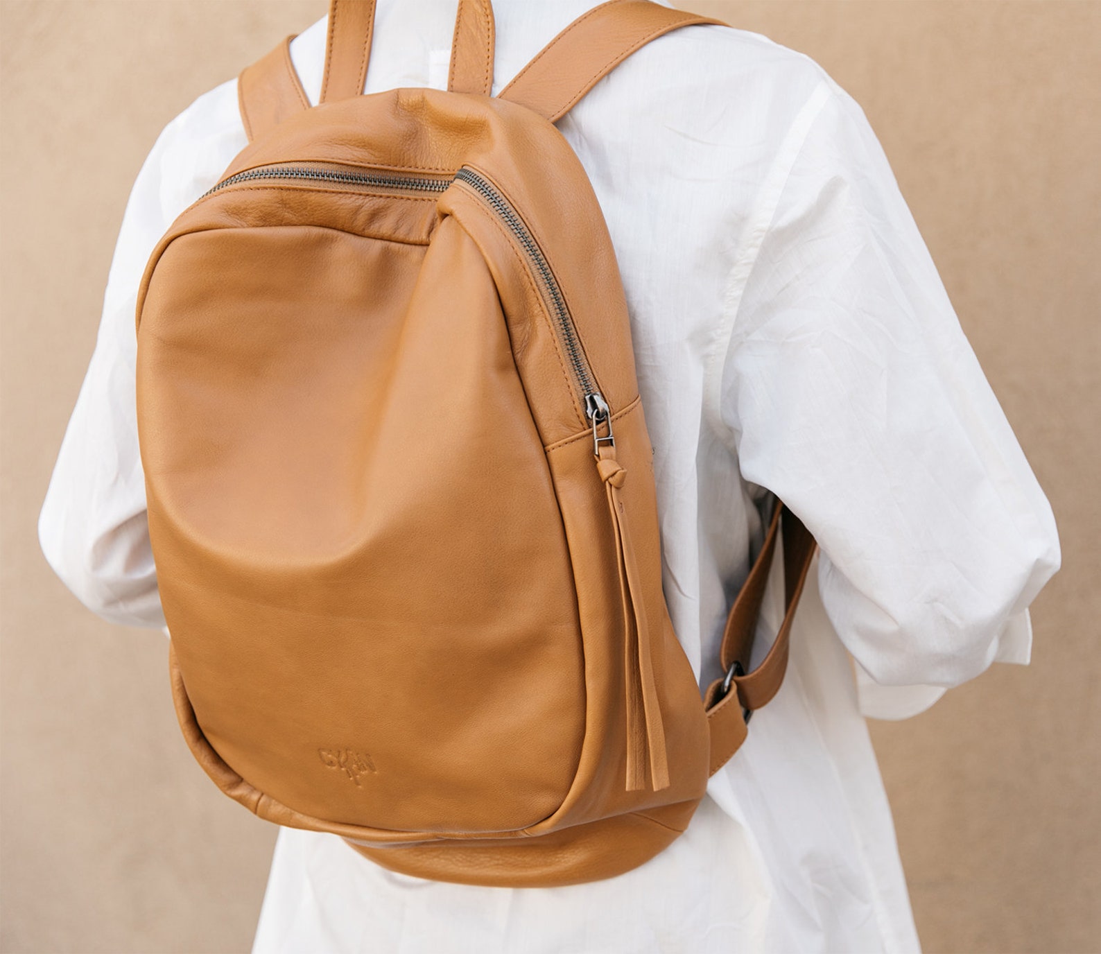 Brown Leather Backpack Women Travel Bag Large Backpack - Etsy