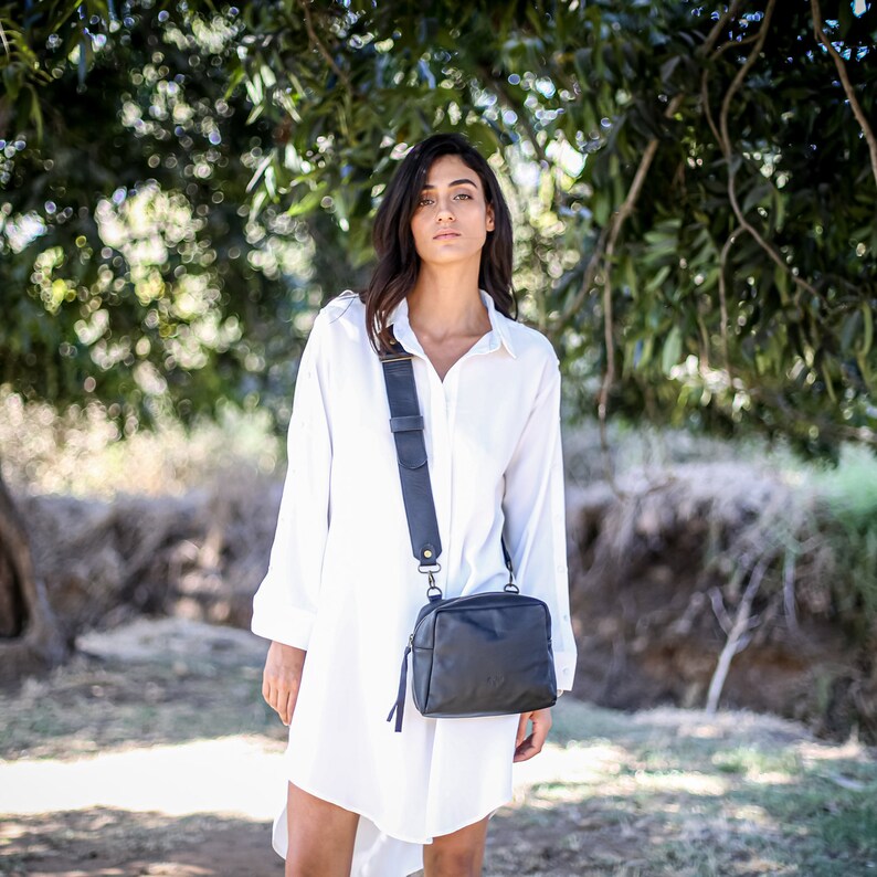 Over the Shoulder Leather Bag Leather Crossbody Bag Leather - Etsy