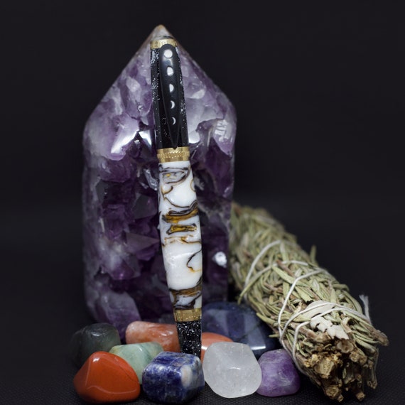 Gold Moon Phase Pen Moon Phase Resin Ballpoint Pen | Etsy