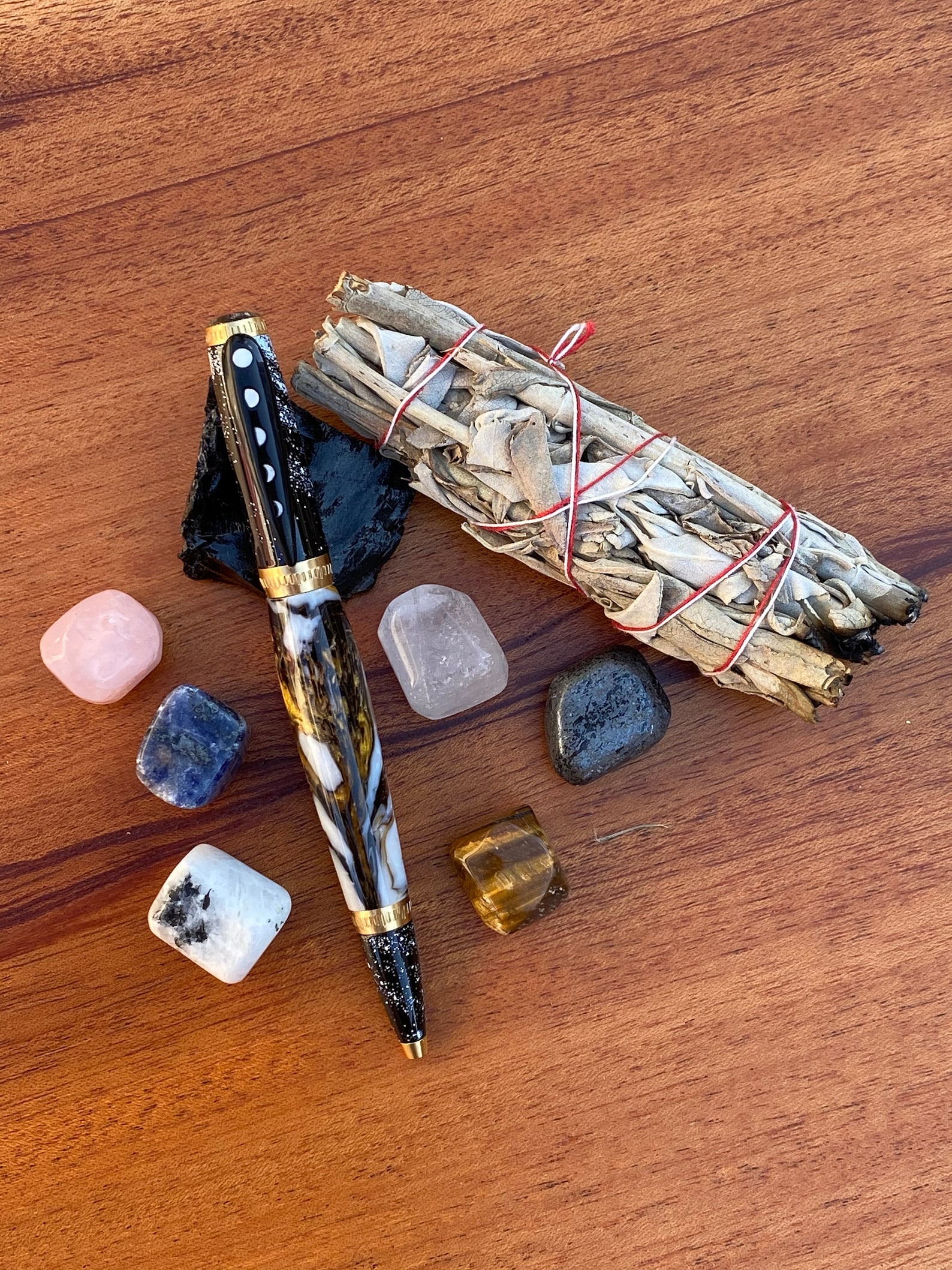 Gold Moon Phase Pen Moon Phase Resin Ballpoint Pen - Etsy