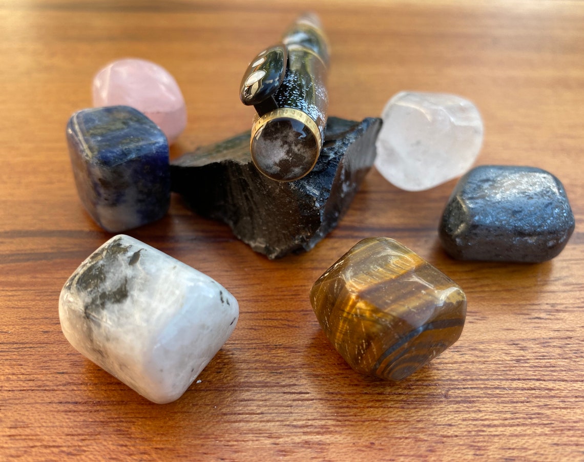 Gold Moon Phase Pen Moon Phase Resin Ballpoint Pen - Etsy