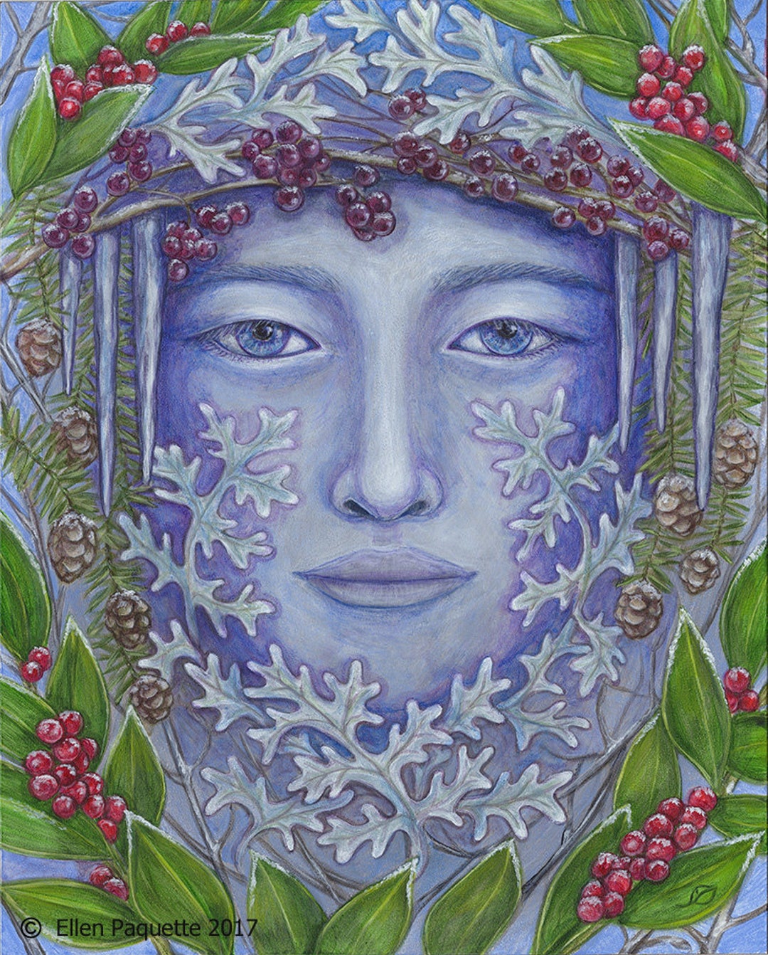 Lady Winter Fine Art Limited Edition Giclee Print Goddess Earth Spirit ...