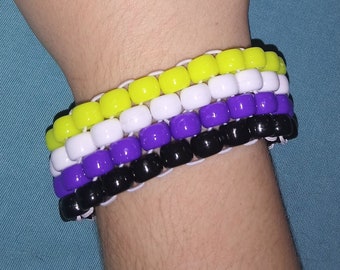 Trans Pride Flag Kandi Cuff | Etsy