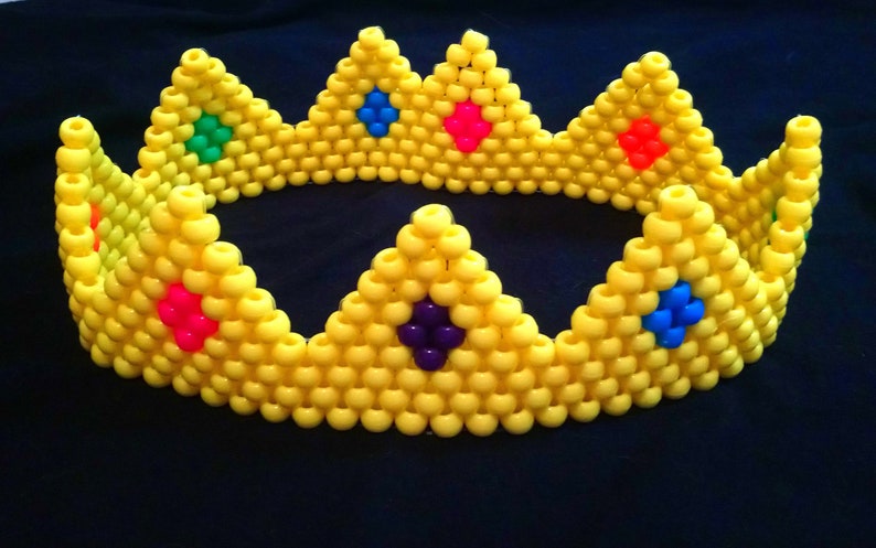 Kandi Crown Beaded Headband - Etsy