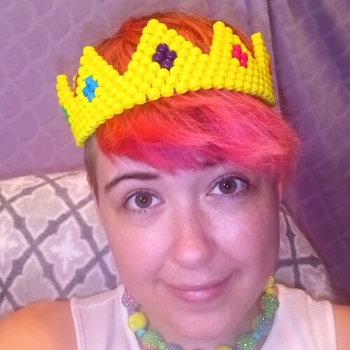 Kandi Crown Beaded Headband - Etsy