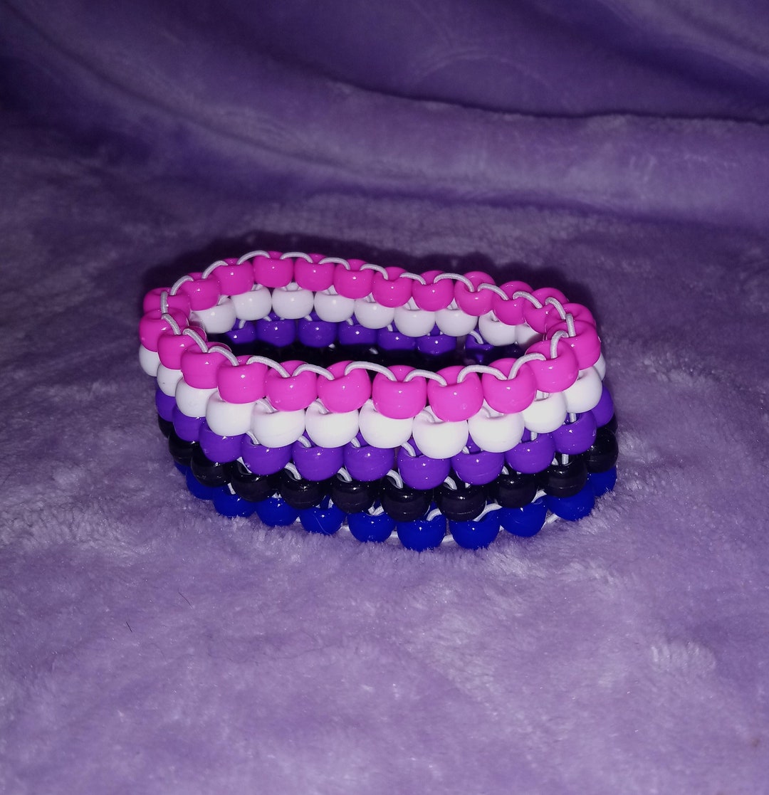 Genderfluid Pride Kandi Cuff - Etsy