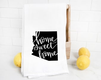 State of Arizona Tea Towel-unique Gift State Towel - Etsy